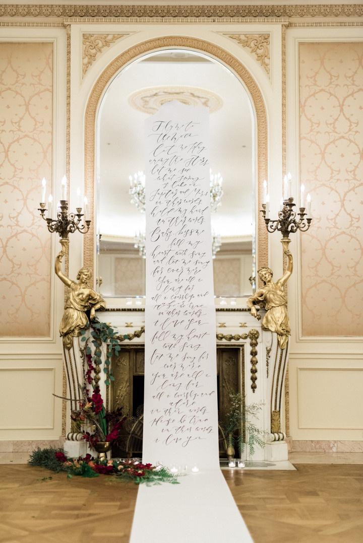 These Indoor Ceremony Backdrops Will Make You Pray for Rain