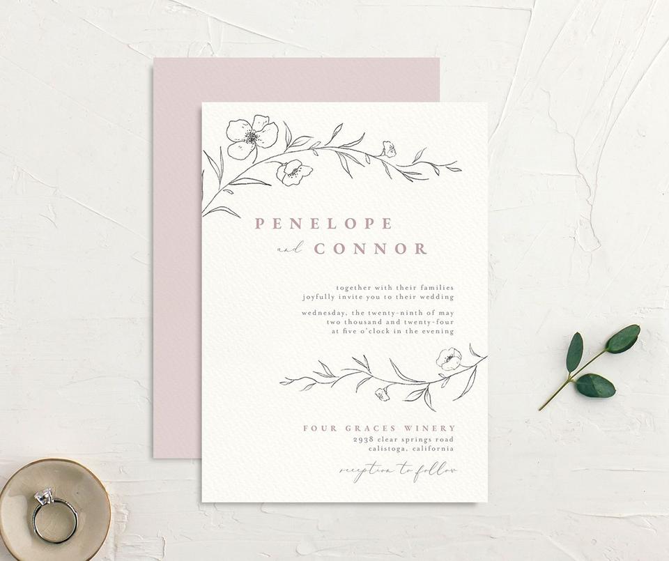 23 Romantic Floral Wedding Invitations