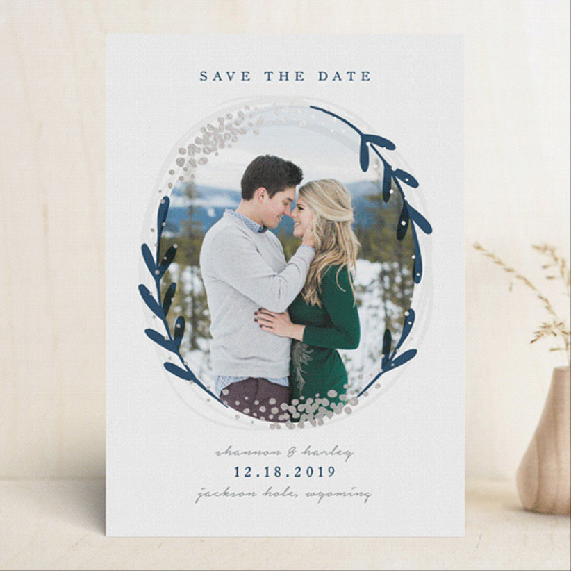 21 Winter Save the Dates Perfect for Your Snowy Celebration - WeddingWire