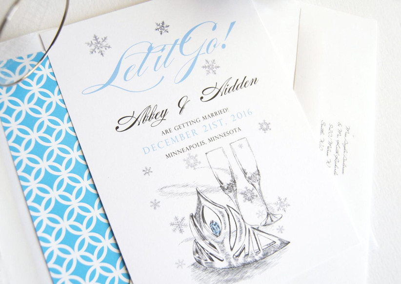 21 Winter Save the Dates Perfect for Your Snowy Celebration - WeddingWire