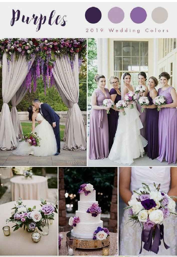 Purple fall wedding colors 60 photos - Vianawedding.com