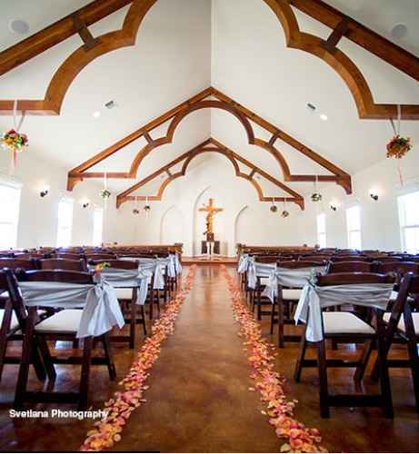 Simple Church Wedding Backdrop