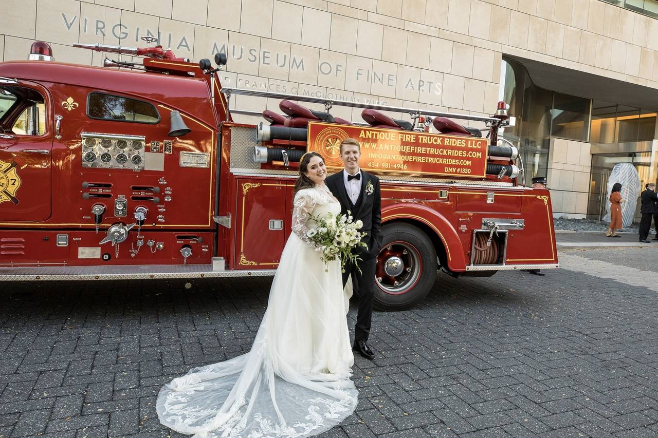 Antique Fire Truck Rides - Wedding Limos - Afton, VA - WeddingWire